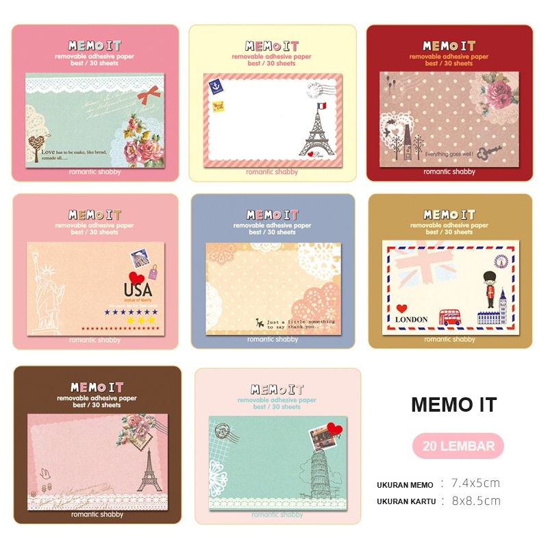 Sticky Notes Cartoon Korean mini faceted memos/unique cute character ...