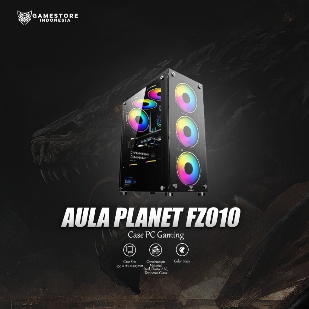 AULA PLANET FZ010 Gaming PC Casing / PC Case / PC Gaming Case / Gaming ...