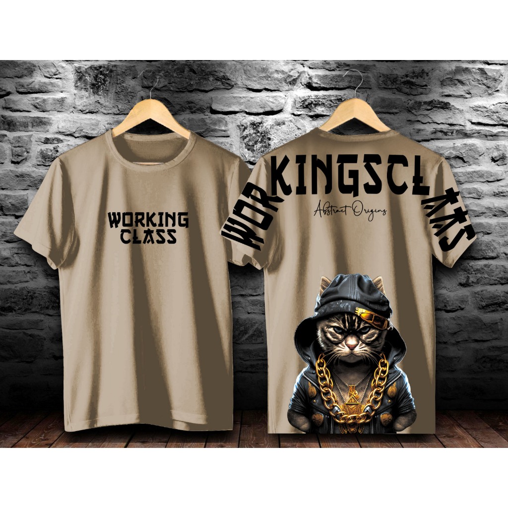 KATUN Men's DISTRO T-SHIRTS CAT CAT WORKINGCLASS 9 COOL COLOR VARIANTS ...