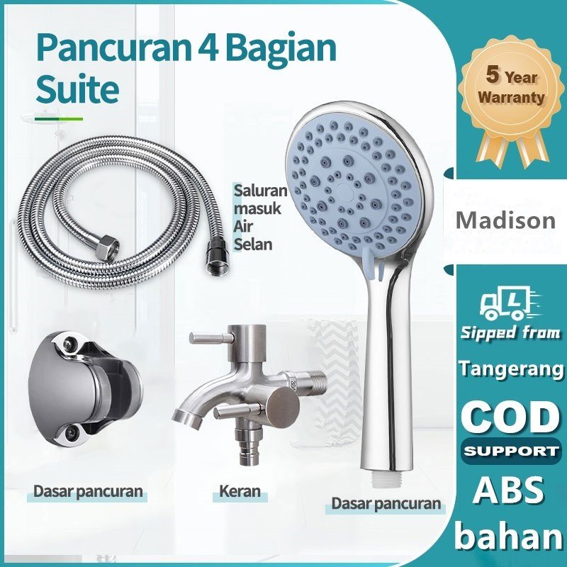 Bathroom Shower Set 3in1 Hand Shower 5 Simple Mode/Shower Head | Shopee ...