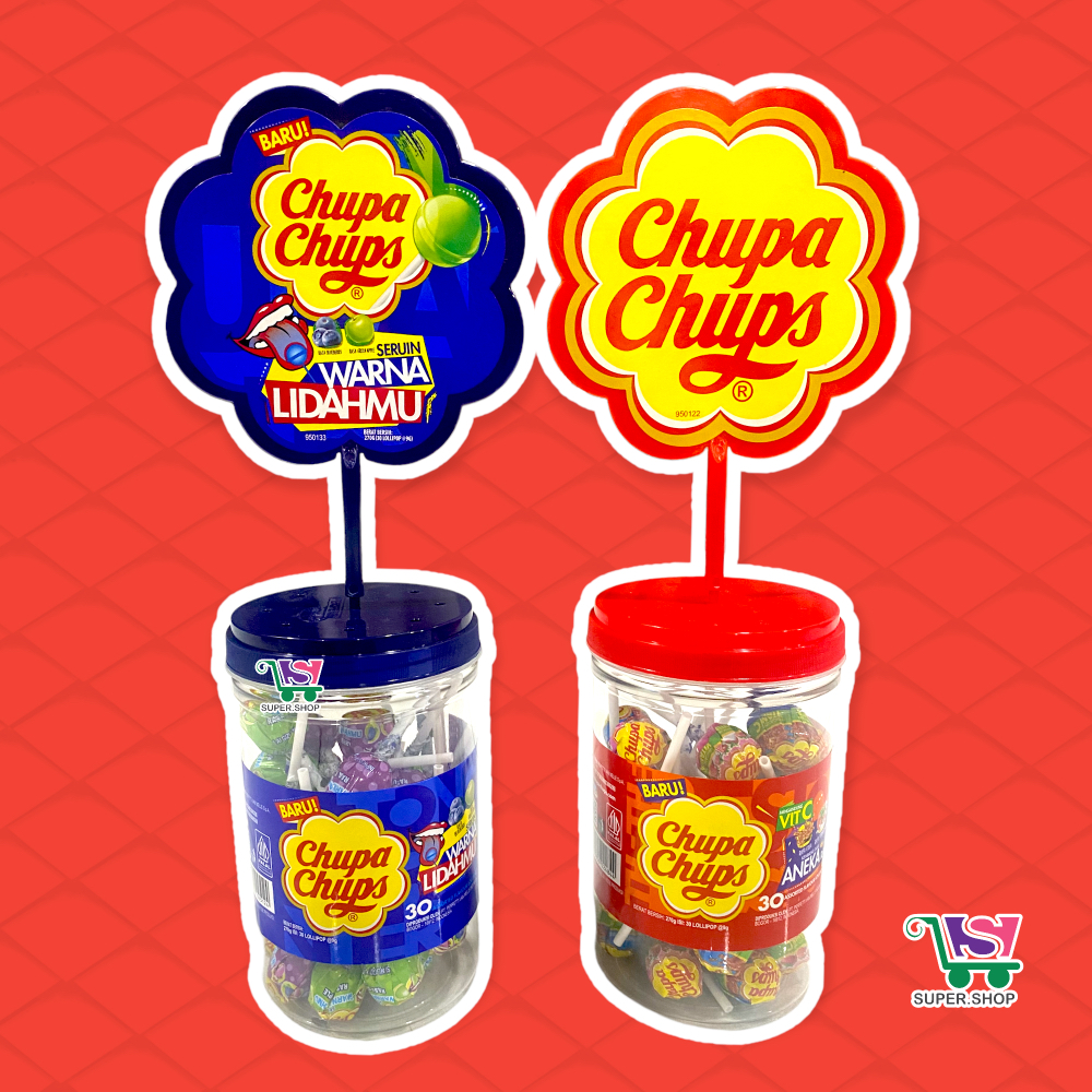 Chupa Chups Lollipop Lollipop Candy JAR (30 pcs) | Shopee Singapore