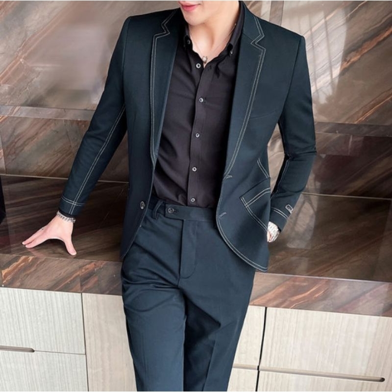 PUTIH Men's formal Blazer jacket/men's wedding jacket/cool men's jacket ...