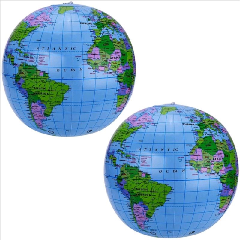 World map ball, world ball balloon, educational toy world ball balloon ...