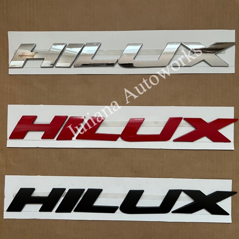 MESIN Hilux Car Hood Emblem Hilux Emblem Hilux Emblem | Shopee Singapore