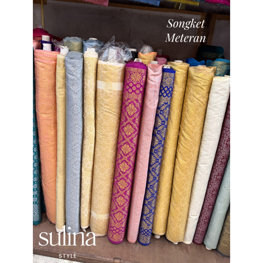 Sulina Style - Songket Fabric / Songket Material / Meter Songket ...