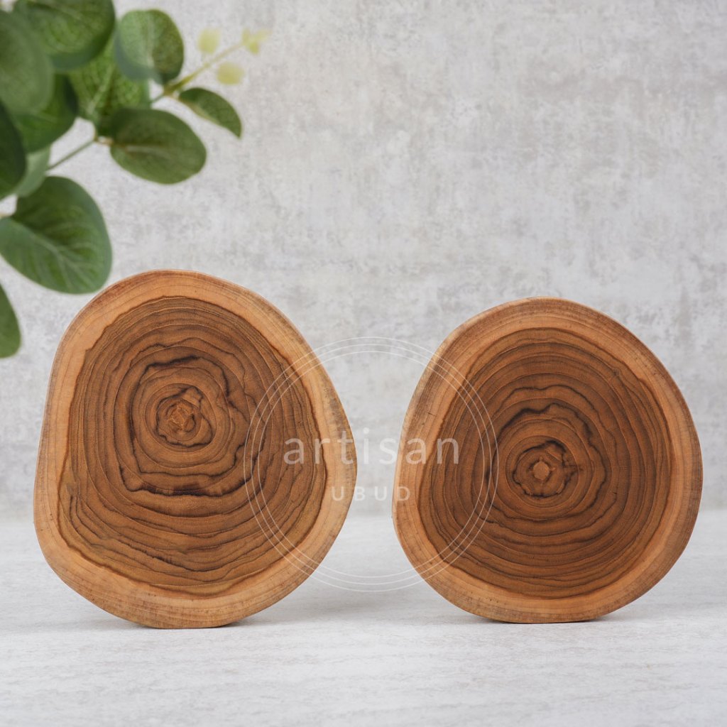 Lila L - Natural Teak Wood Talanan / Whole Teak Wood Cutting Board ...