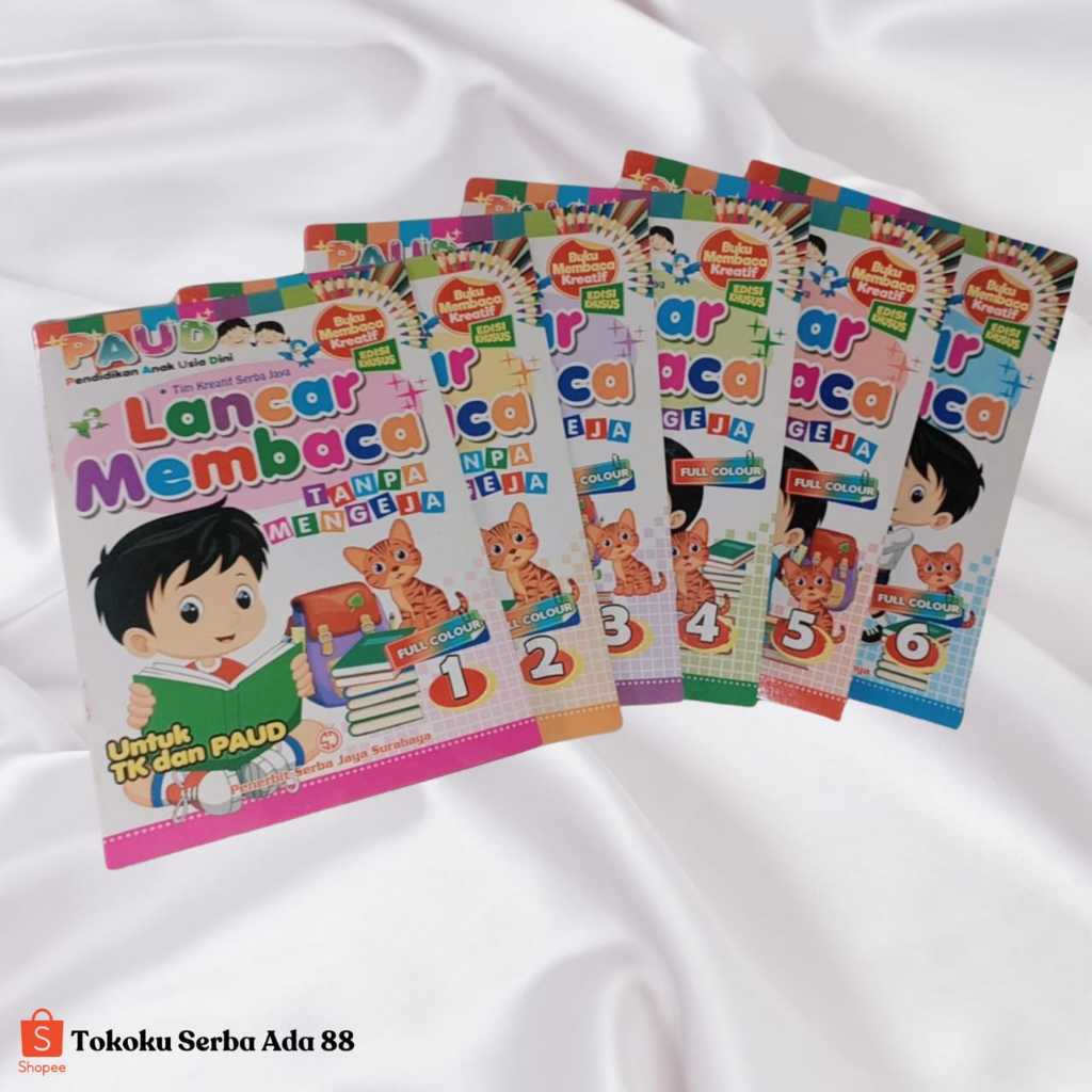 Learning Books to Read Fluently Without Spelling 1 – 6 Full Color for ...
