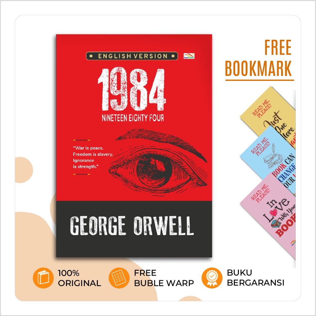Indoliterasi Publisher - Novel - 1984 George Orwell English Version ...