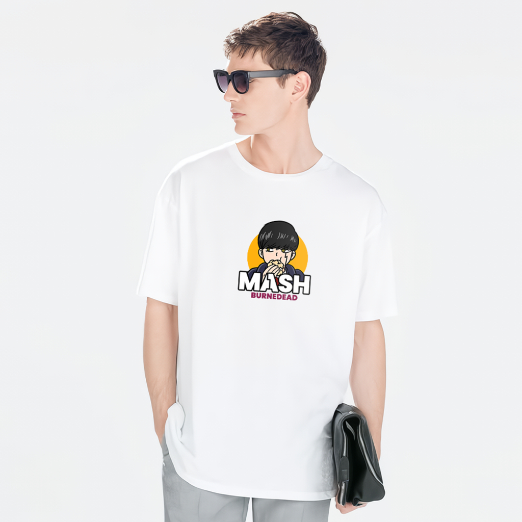 Mash Burntead Anime Merchandise T-shirts and Totebags / Mashle Anime ...
