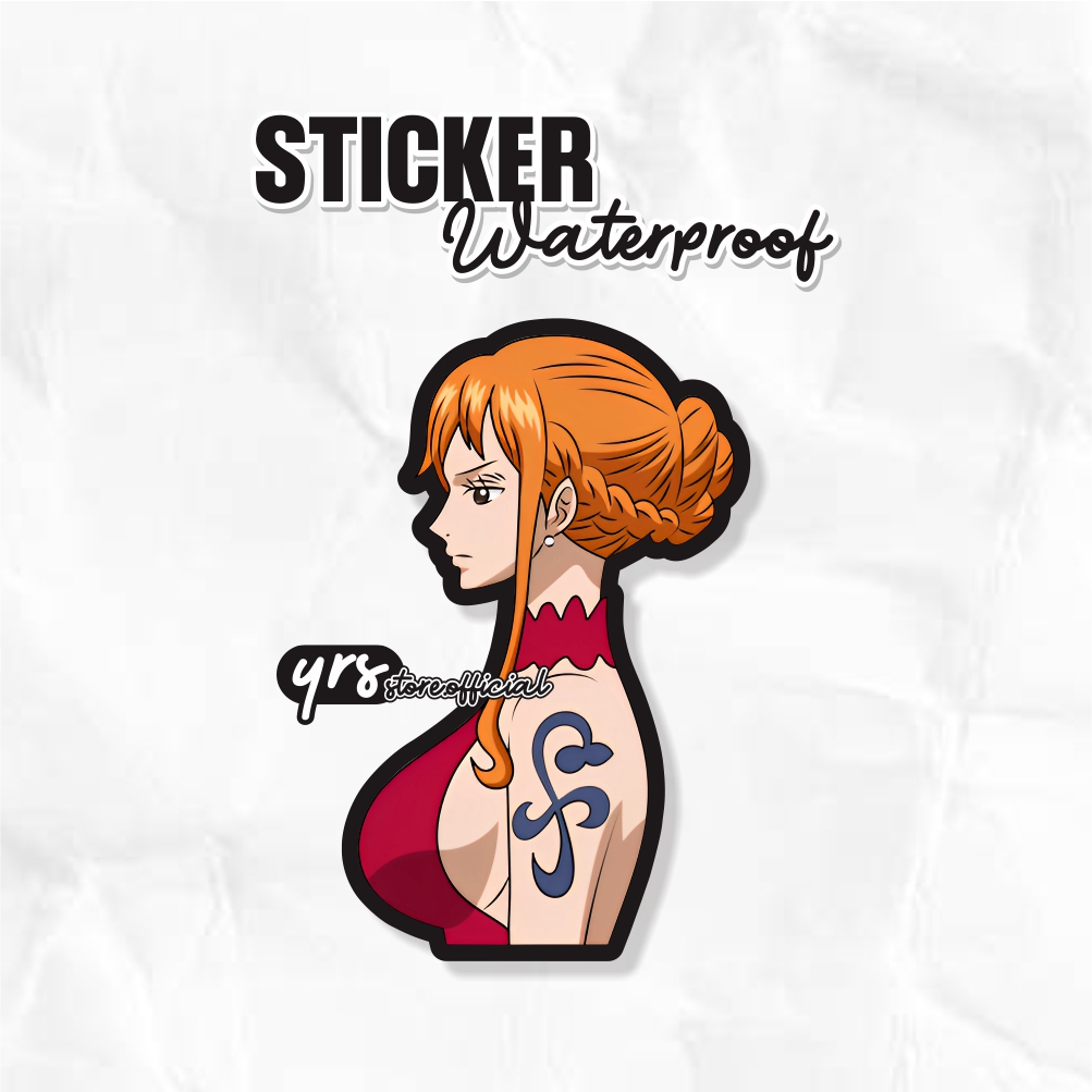 HP One Piece Nami Anime Sticker Sticker case cellphone laptop etc. Size ...