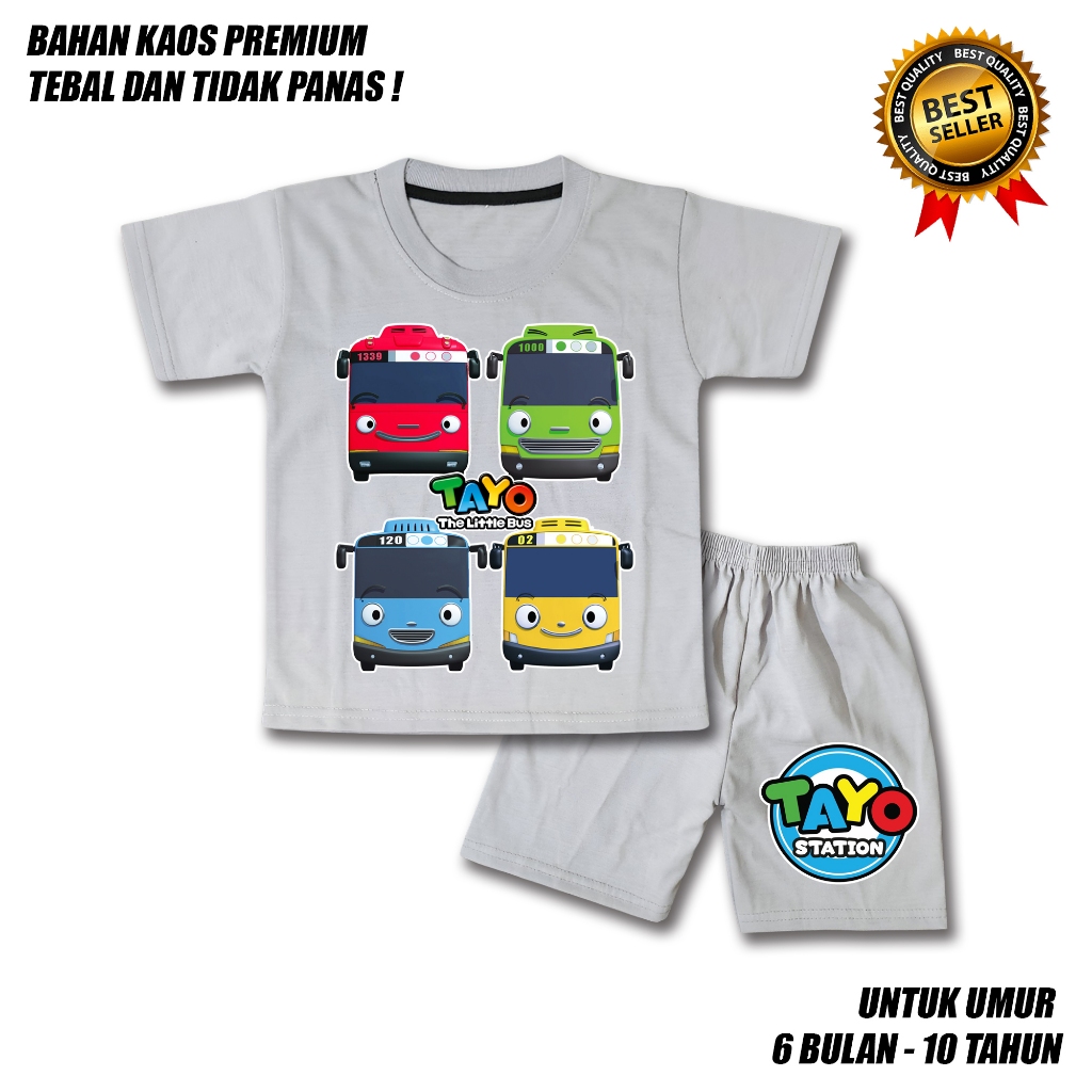 Cute TAYO BUS BOYS GIRLS SETTINGS PREMIUM MATERIAL / BOYS' SETTINGS AGE ...