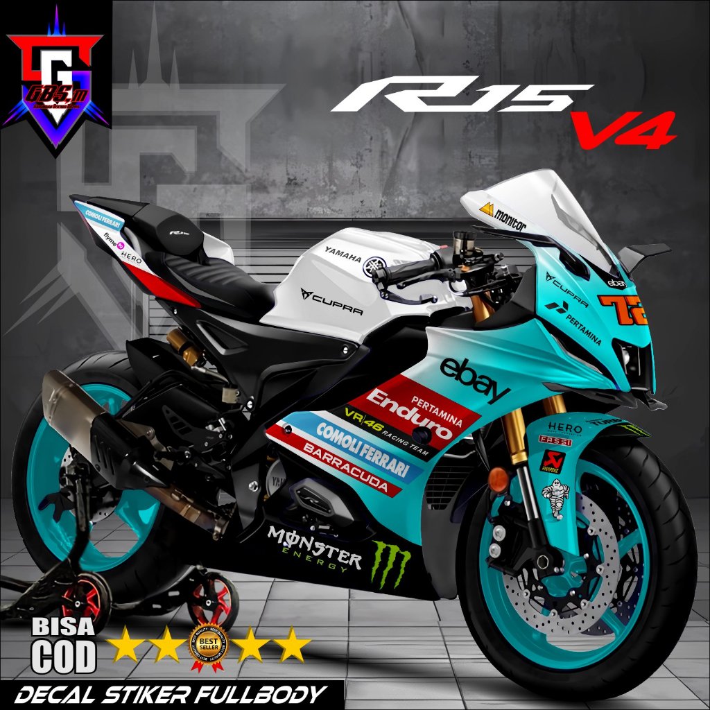 Latest - Decal Sticker Yamaha R15 v4 full body Decal Sticker R15 v4 ...