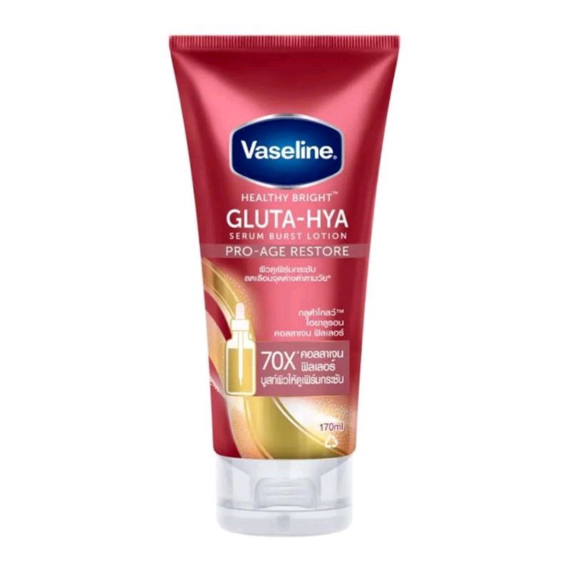 MERAH Vaseline Gluta Hya Pro-Age Restore vaseline red 200ml | Shopee ...