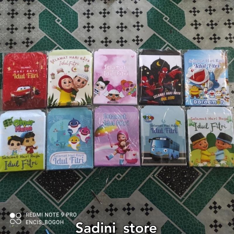 Contents Of 10 medium Cartoon Envelopes With Box Characters Already ...