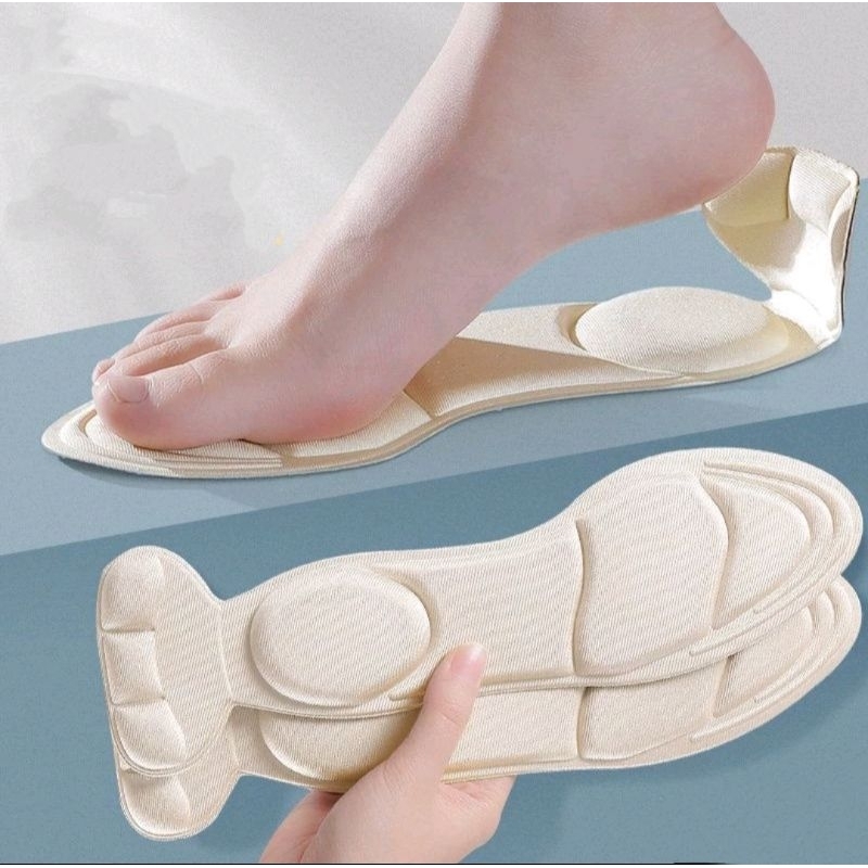 Insole T shape full 4D Women's Shoes Cushion 2 in 1 Round Toe 35-40 ...