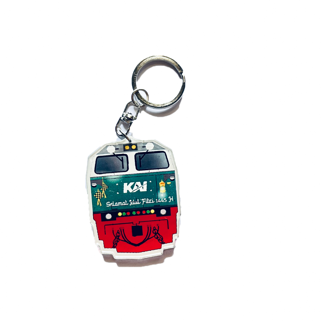 GANTUNGAN Cc206 Train Locomotive Acrylic Keychain Special for Eid Al ...