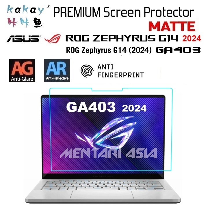 Asus Zephyrus G14 GA403 2024 Screen Protector - KAKAY Premium MATTE ...