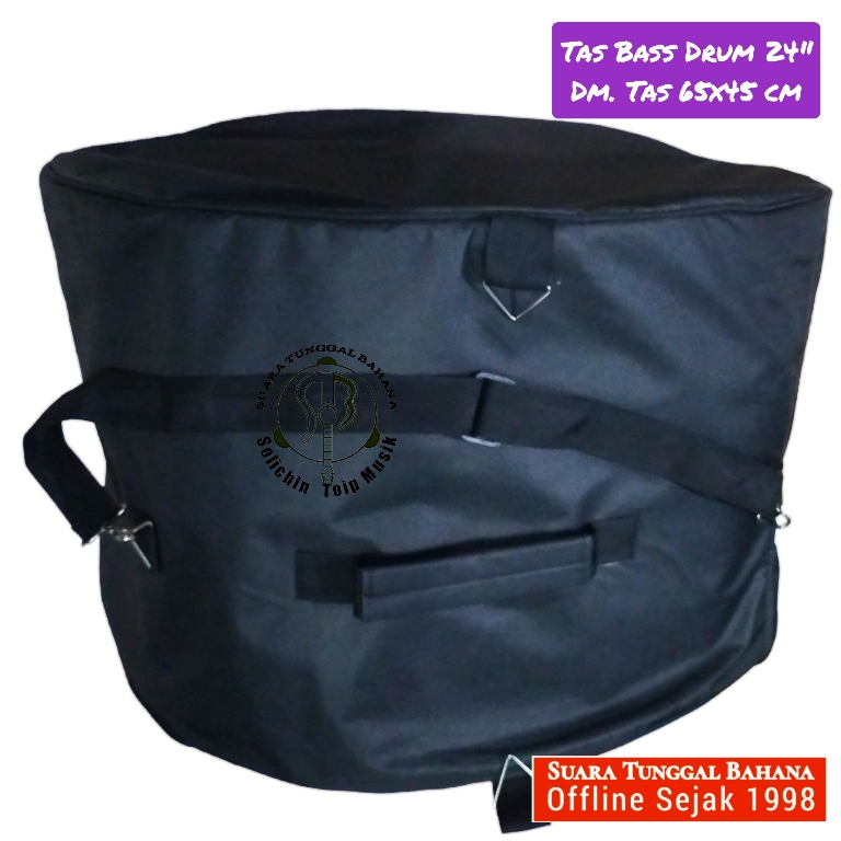 24 inch Bass Drum Bag Football Supporter Bass Bag 65 x 45 cm Full Foam ...