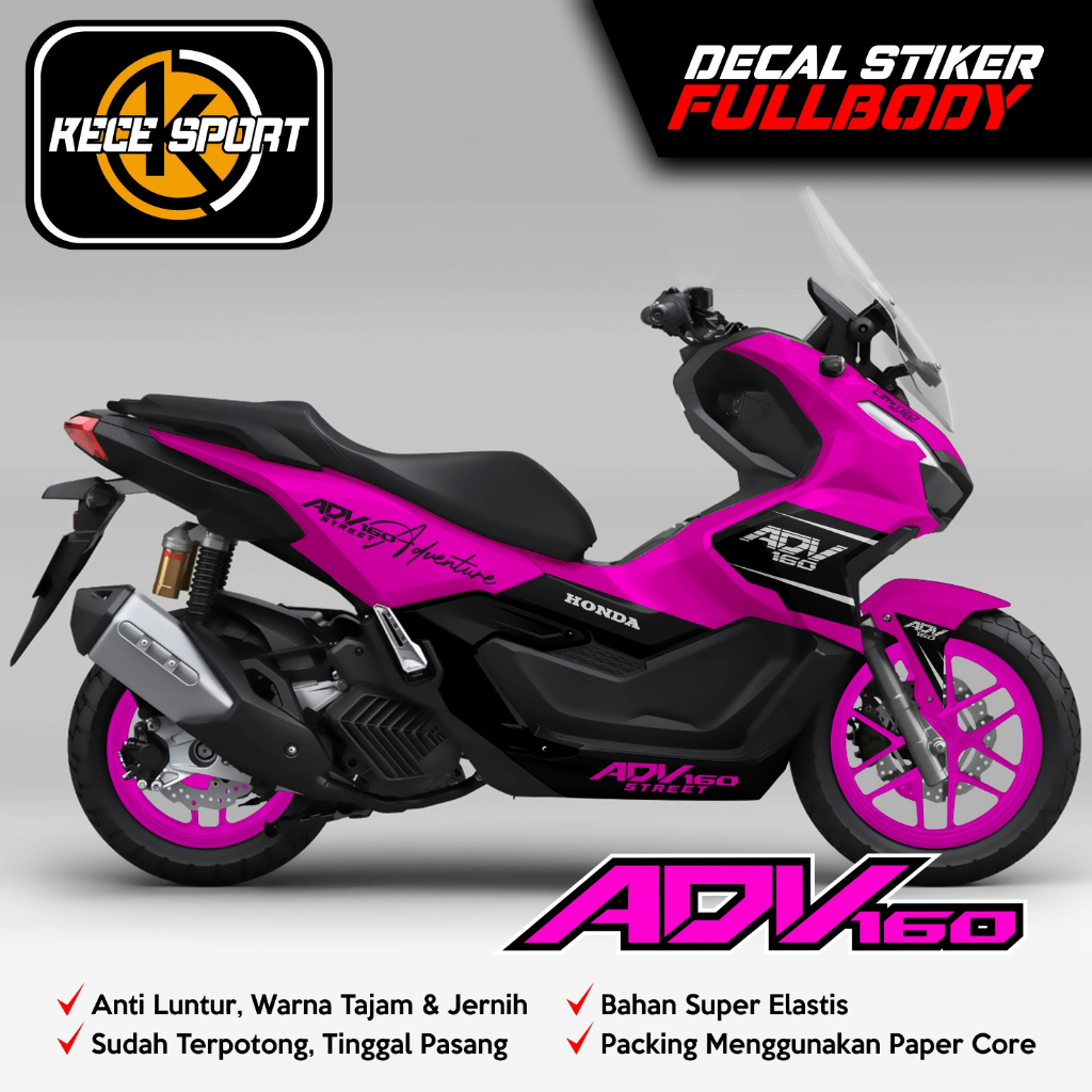 Honda ADV 160 Adventure Striping Fullbody ADV 160 Decal Sticker ...