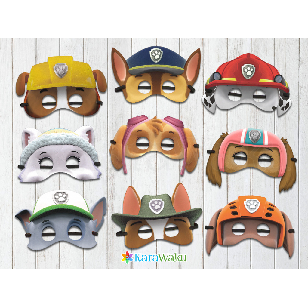 Paw Patrol Children's Character Birthday Mask / Birthday Party Mask ...