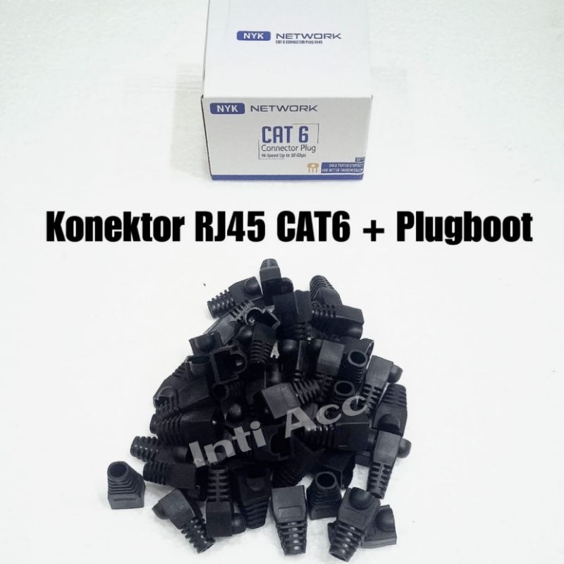 Rj45 CAT6 Connector Package Plus RJ45 CAT6 Plugboot | Shopee Singapore