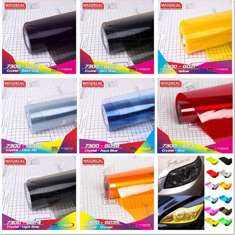 Maxdecal Car Light Sticker Smoke Hybrid Gossy Transparent Sticker ...