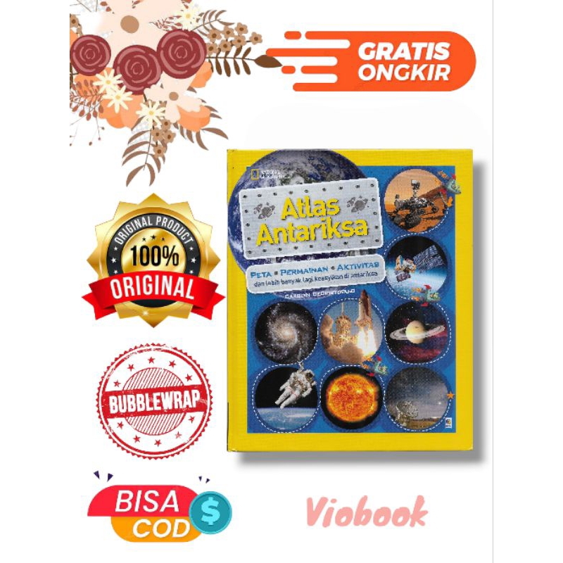 Space Atlas Book National Geographic Activity Game Map | Shopee Singapore