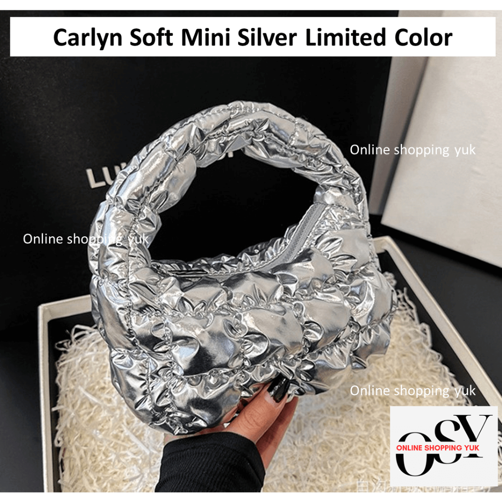 Carlyn SOFT MINI SILVER LIMITED EDITION. Puffy BAG SOFT MINI. | Shopee ...