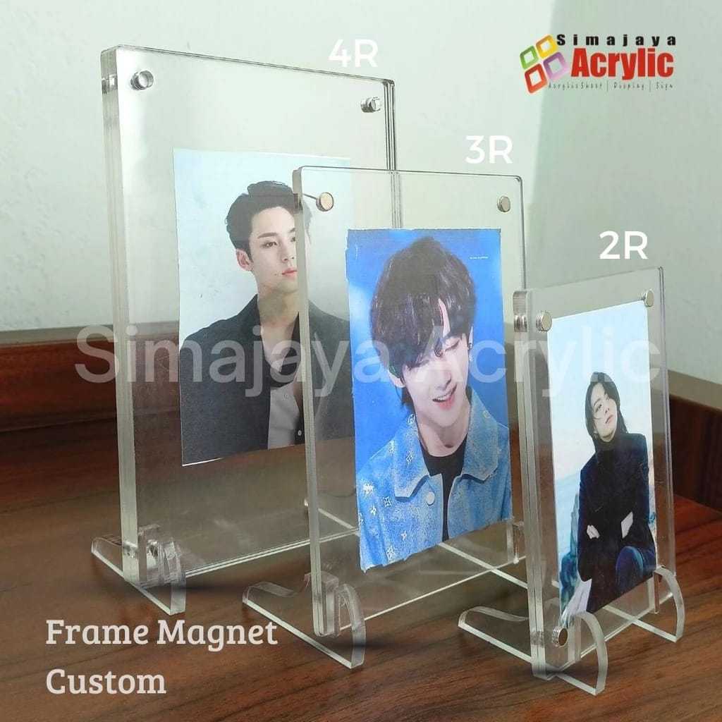 Acrylic frame/magnetic frame/acrylic frame A6 A5 A4 A3 2MM | Shopee ...