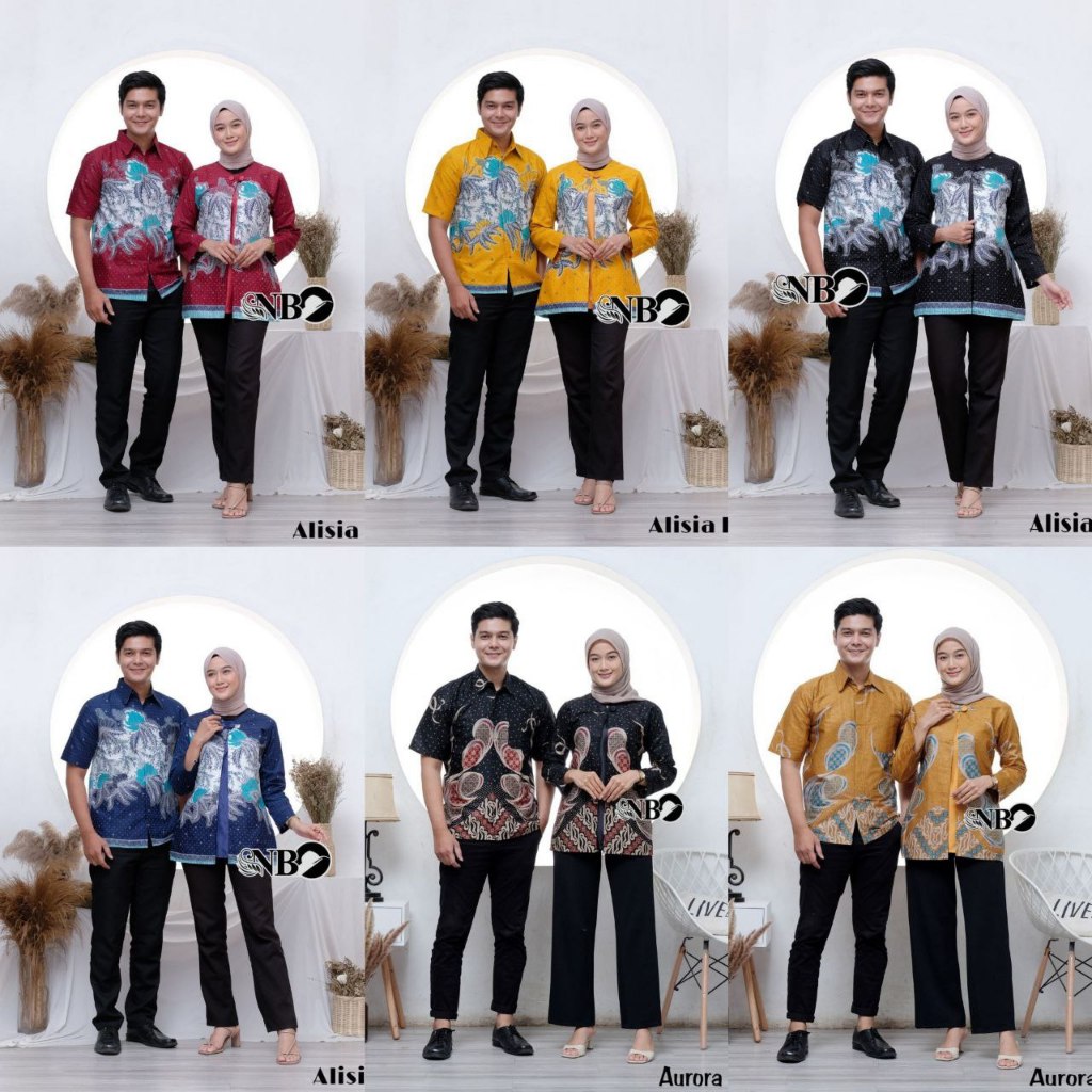 Batik couple batik Uniform Blouse modern batik original batik Office ...