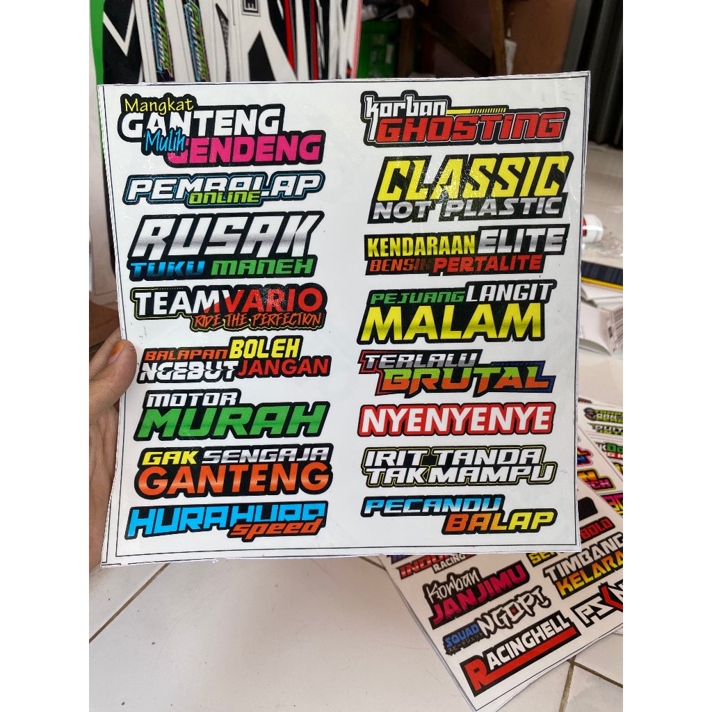 Ghosting Victim's Words PACK Stickers - Contemporary Stickers - VIRAL ...