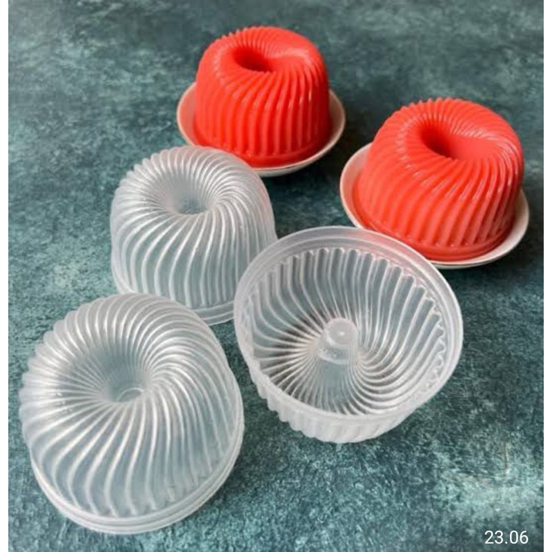 Mini Pudding Mold contains 12 pcs TWIST motif Steamed Bolu Viral Agar ...