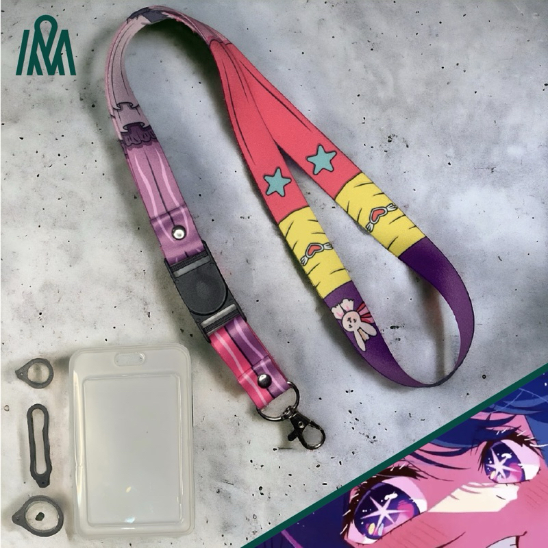 Lanyard AI HOSHINO Oshi no Ko Yoasobi Idol Anime Merchandise Tali ID ...
