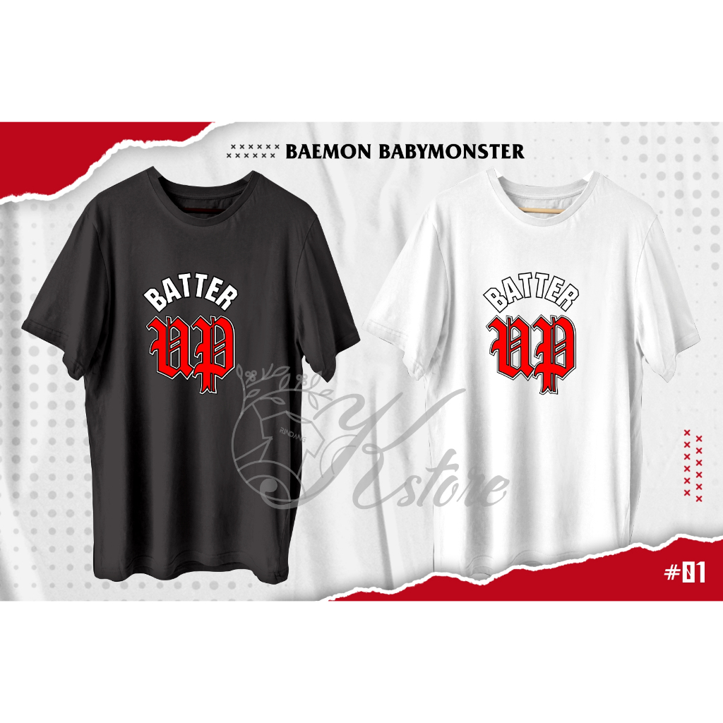 K-pop T-shirt Design BAE MoN BABY MONSTER & BABYMONSTER SHEESH ...