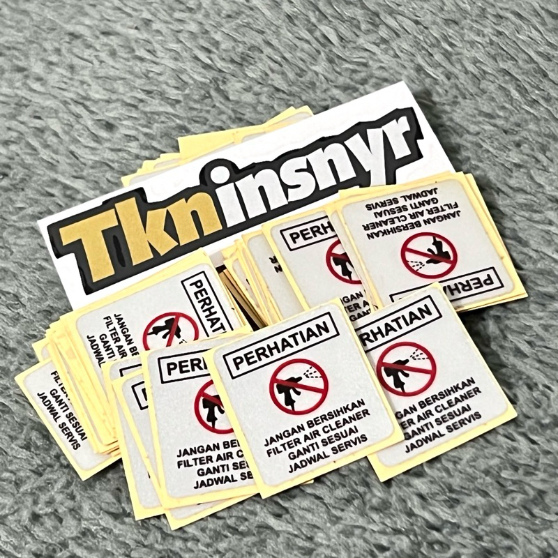Sticker Label Attention Filter Air Cleaner Service Schedule (1Pcs ...