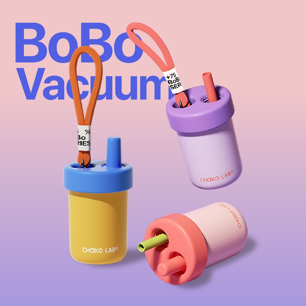CHAKO LAB Bobo Vacuum Cup Insulated Thermos 485ml - Pastel Color ...