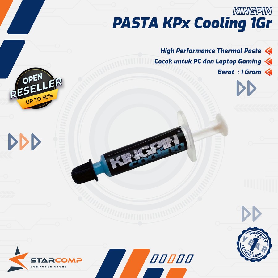 Kingpin KPx High Performance Paste 1 Gram Thermal Grease Paste | Shopee ...