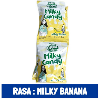 Milky candy mari oppa milk candy BANANA flavor 1 PACK CONTAINS 10 PACKS ...