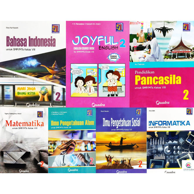Quadra Kumer Junior High School 8th Grade Package Book/ Merdeka ...