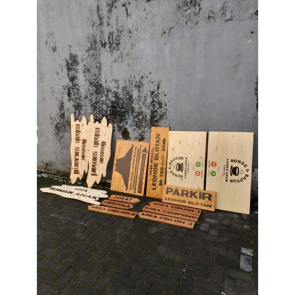 KAYU Wooden sign board sign board | Shopee Singapore