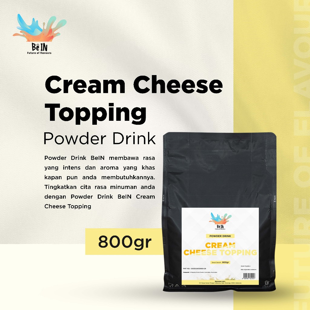 Bein Cream Cheese Powder - Cream Cheese Drink Powder 800gr | Shopee ...