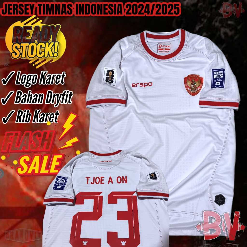 Indonesian National Team Jersey 2024 Grade 0ri Home Away | Shopee Singapore