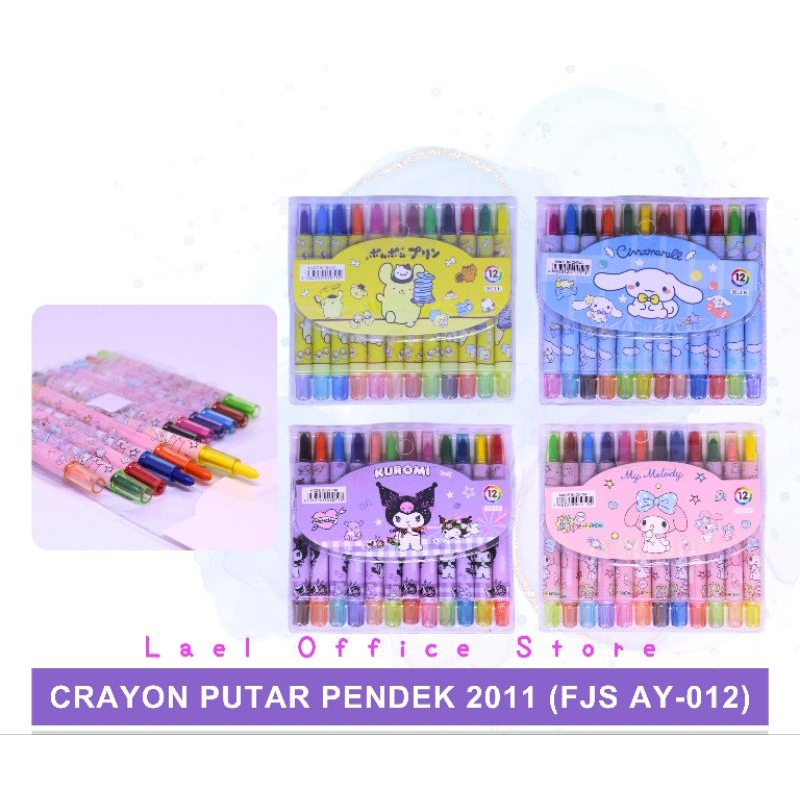 Sanrio Character Short Twist Crayons/Sanrio Character Short Crayons ...