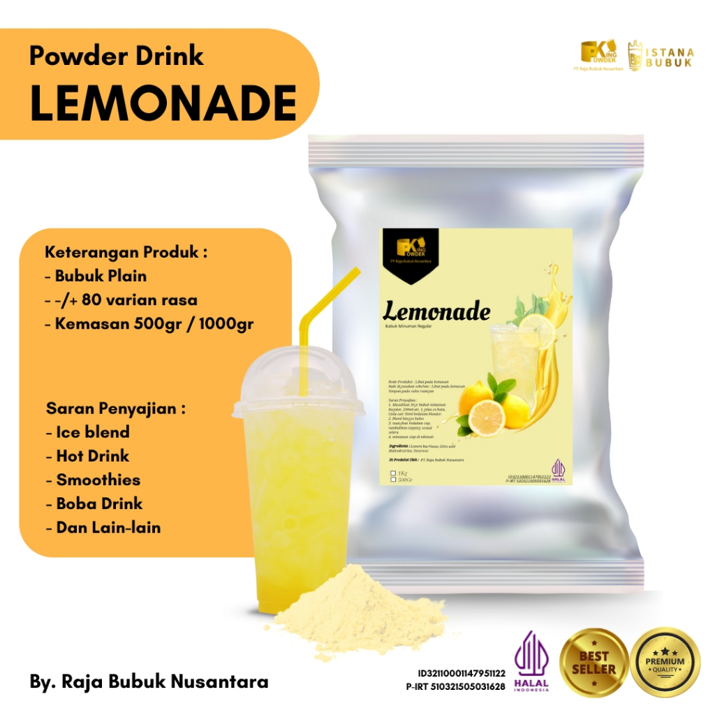 Lemonade Drink Powder Lemonade flavored Drink Powder Lemonade Powder ...