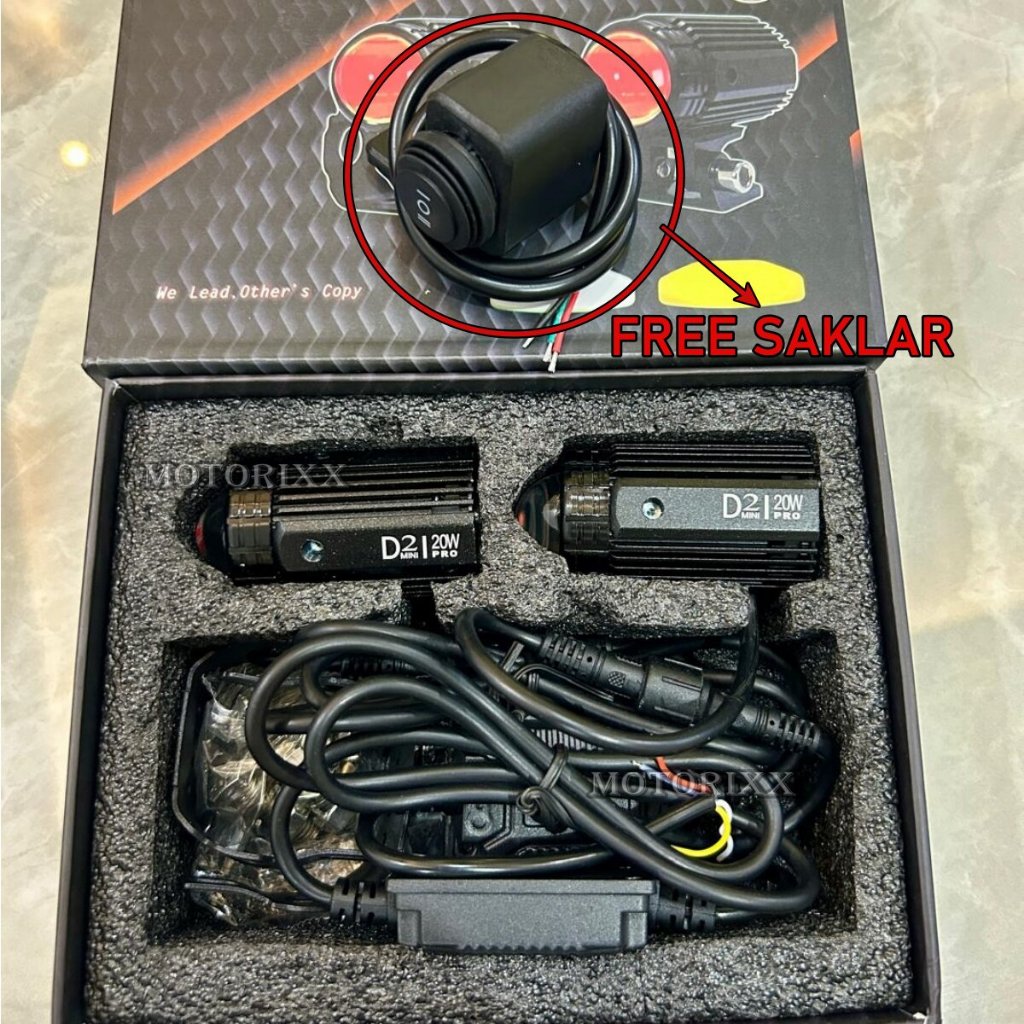 PUTIH Original BULLAES D2 COMPETITION 20 WATT PLUS DEVIL EYES FREE HIGH ...