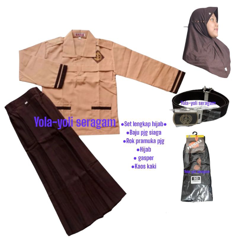 Girls' Super Complete Alert Elementary School Scout Uniform, Long ...