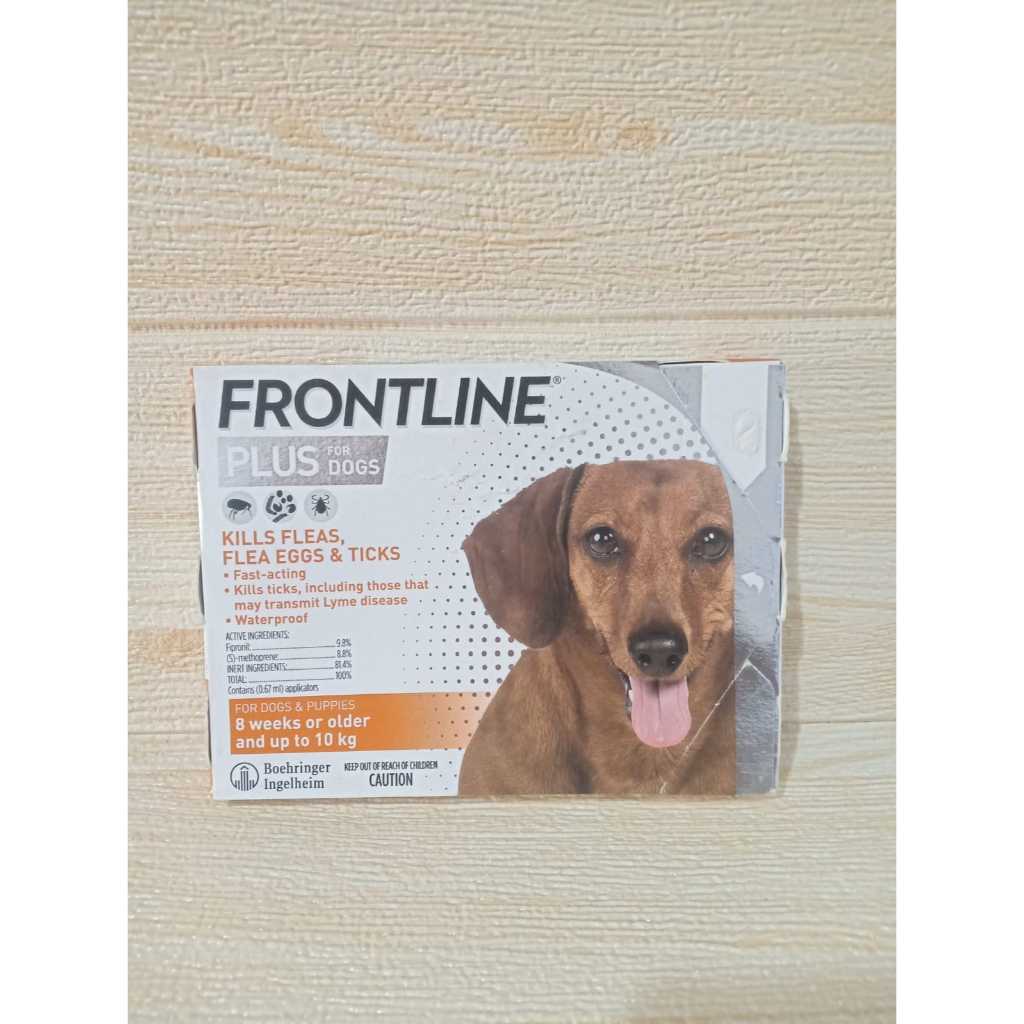 Frontline PLUS Dogs&Puppy 8weeks or older& top up 10kg Flea Medicine ...