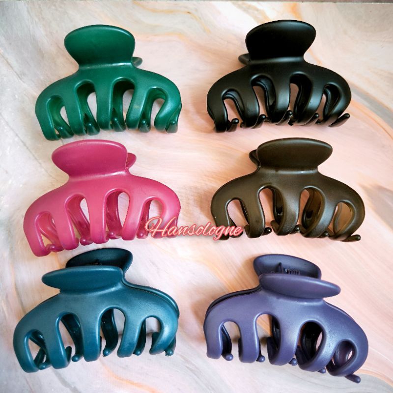 Large jumbo hair clip with 5 dove claws | Shopee Singapore