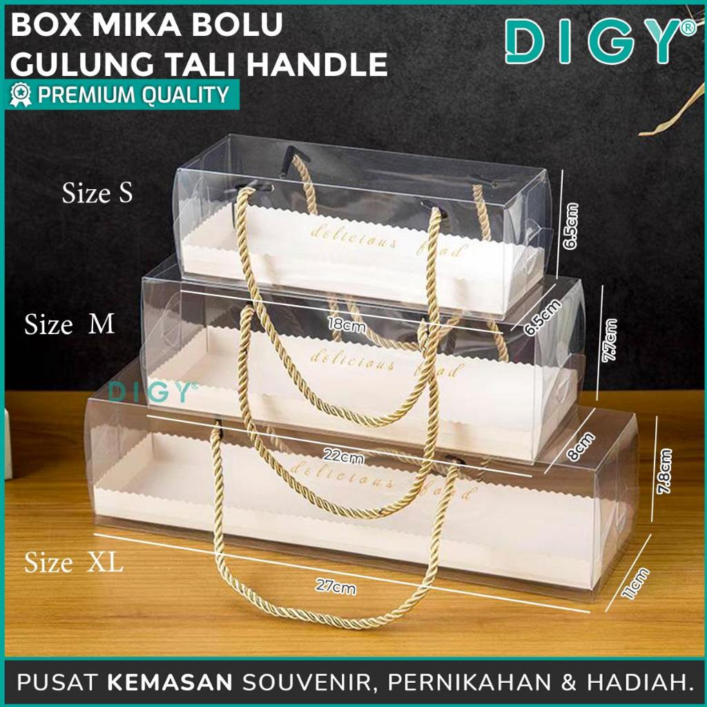 Mica Bolu Box Roll Handle Rope / Mica lid Box container / Dessert Box ...