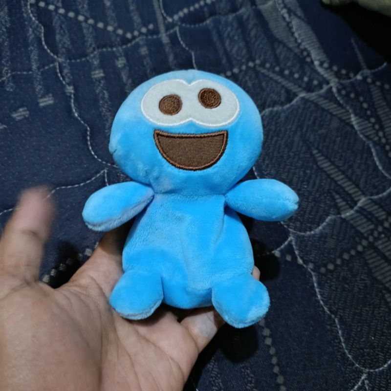 Sesame street cookie monster mini Stuffed With plush Grains 12cm ...